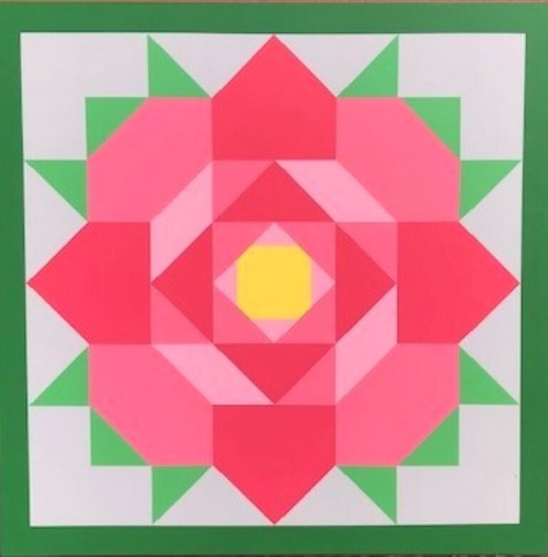 Rose Barn Quilt - Ohio Barn Quilts