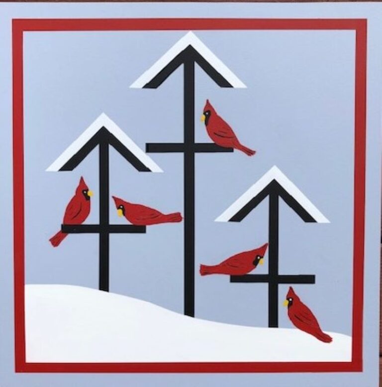 USMC and Winter Cardinals barn quilts added to gallery - Ohio Barn Quilts